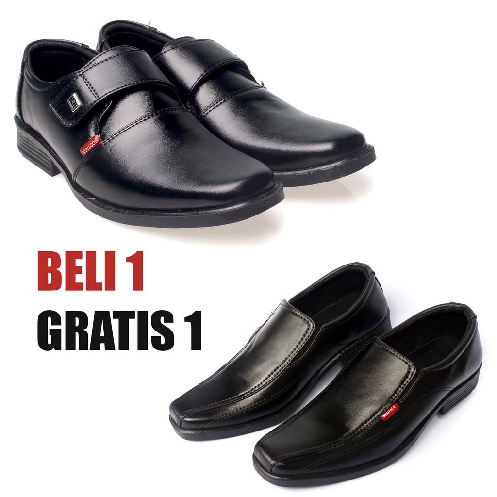 Jual Sepatu Pantofel Formal Pria Beli 1 Gratis 1 | Shopee Indonesia