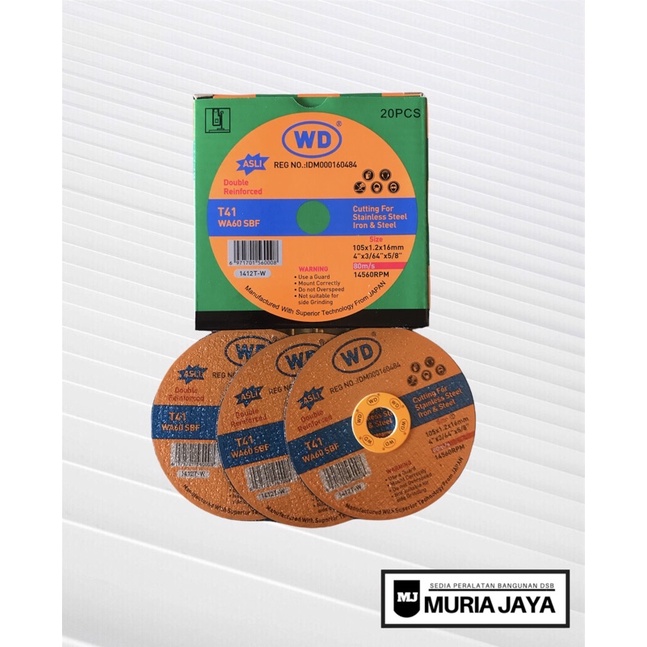 Jual WD Resibon mata pisau gerinda potong Besi 4"x1,2 | Shopee Indonesia