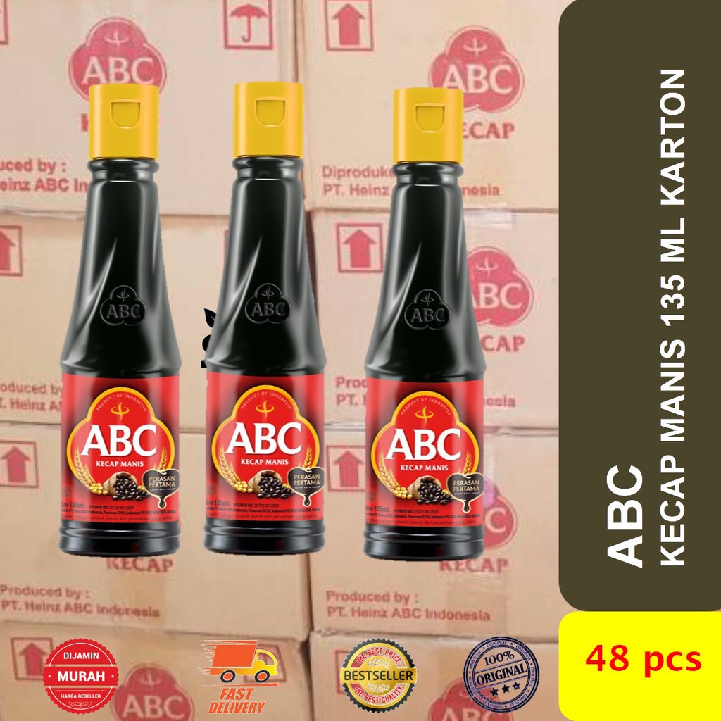 Jual Kecap Manis merk ABC botol 135 ml kemasan karton 48 pcs | Shopee Indonesia