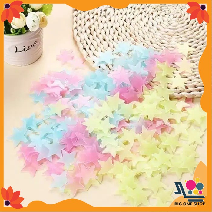 Jual Stiker Bintang 1set isi 100pcs | Star Wall Sticker | Wallpaper ...