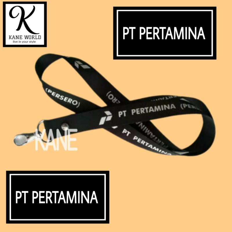 Jual Tali lanyard PT PERTAMINA PERSERO logo/cartoon/kunci/tulisan/tali ...