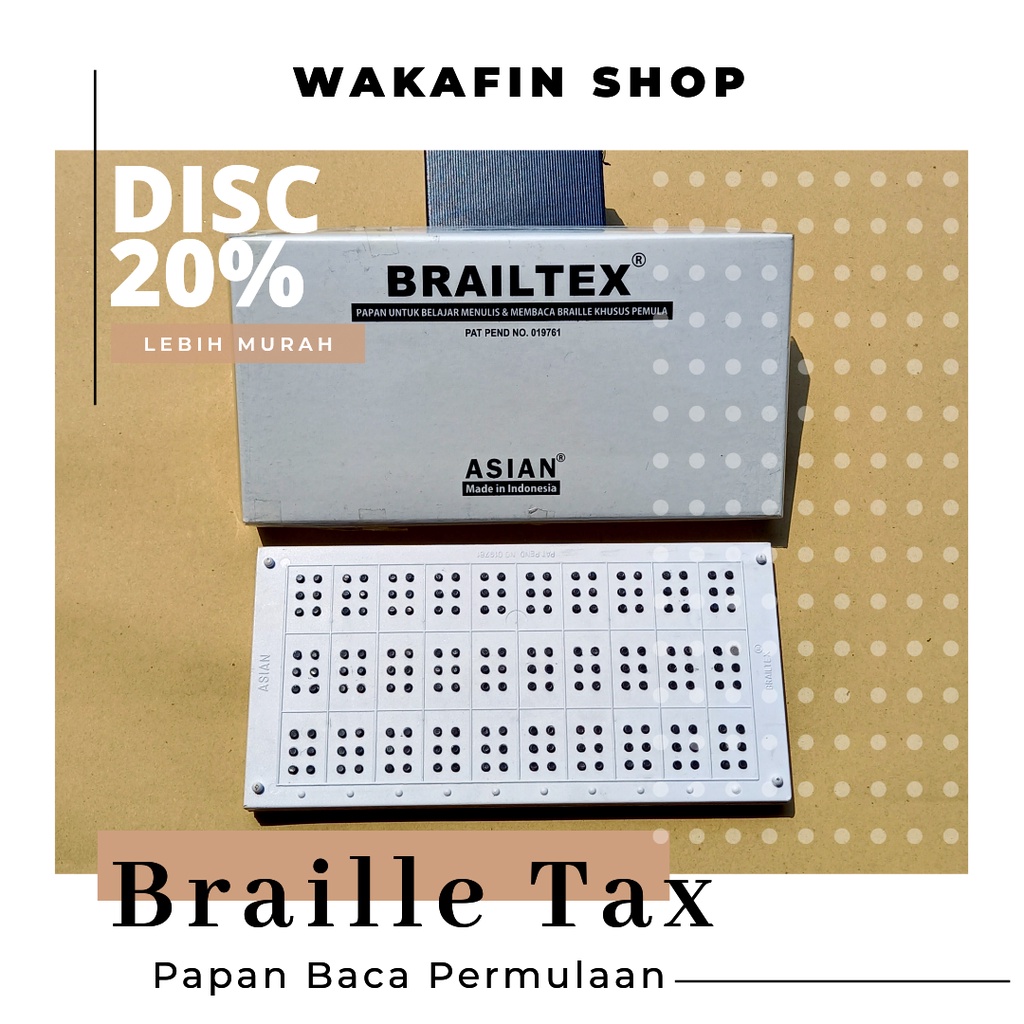 Jual DISKON!!! BRAILLE TEX | PAPAN BACA PERMULAAN UNTUK TUNANETRA ...