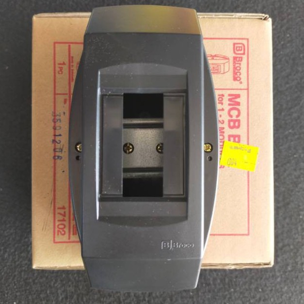Jual box mcb broco 2 group 17102/mcb box for 1-2 modules/mcb box broco ...