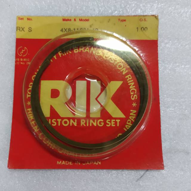 Jual Ring Piston Seher Yamaha RXS OS 100 RIK Japan | Shopee Indonesia