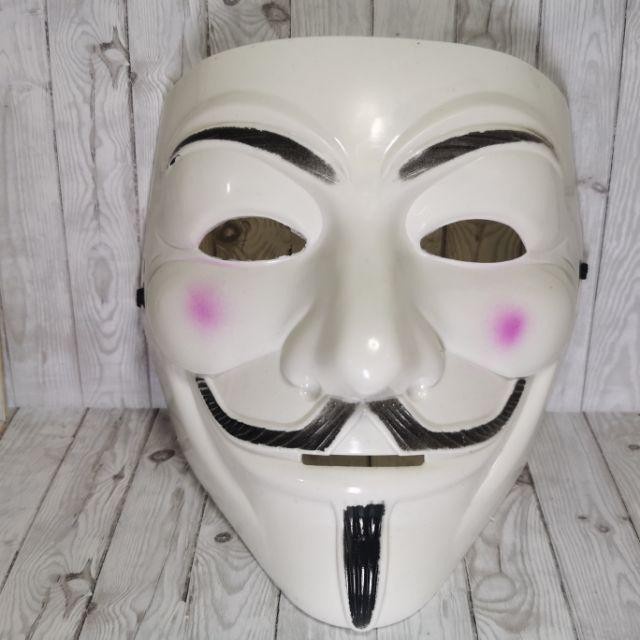 Jual Topeng vendetta anonymous mask putih kuning emas venddeta ...