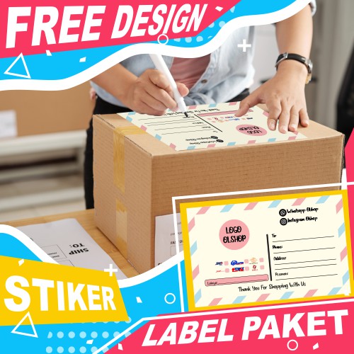 Jual STIKER LABEL PENGIRIMAN BARANG ONLINE SHOP SHIPPING LABEL OLSHOP ...