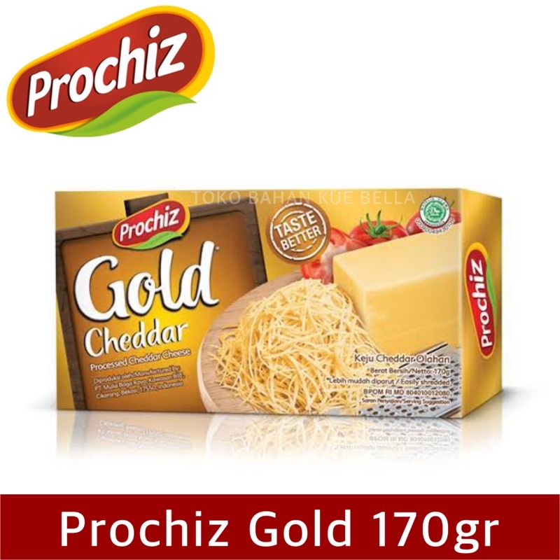 Jual PROCHIZ GOLD 160gr - Keju Cheddar Cheese | Shopee Indonesia