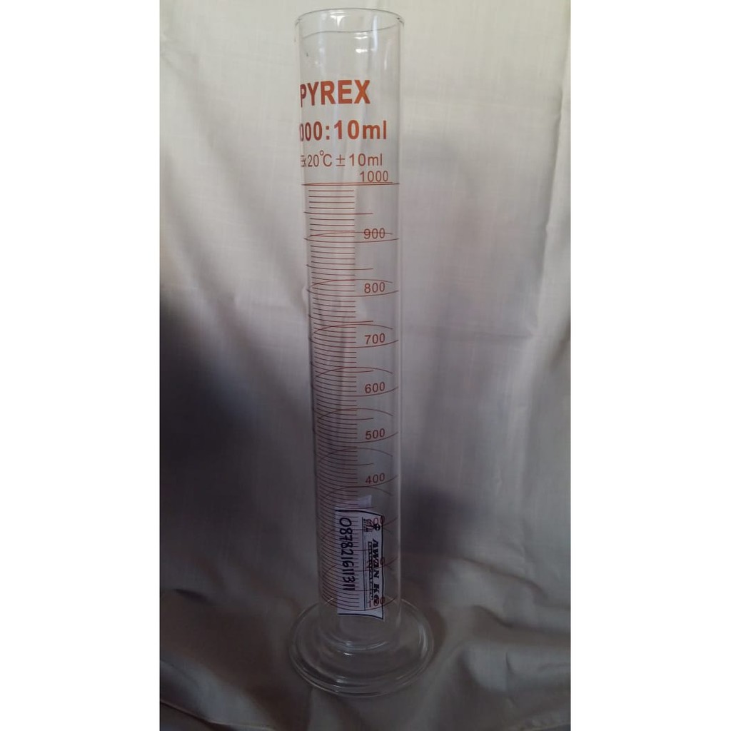 Jual Gelas ukur pyrex measuring cylinder 1000ml 1000 ml | Shopee Indonesia
