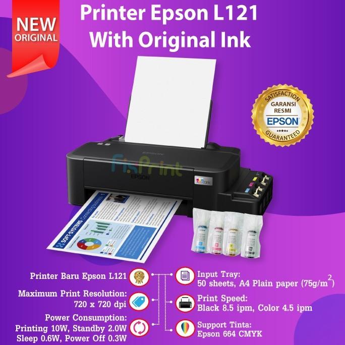Jual Printer Epson L120 Print Only Paket Tinta Lengkap Orenjidami ...