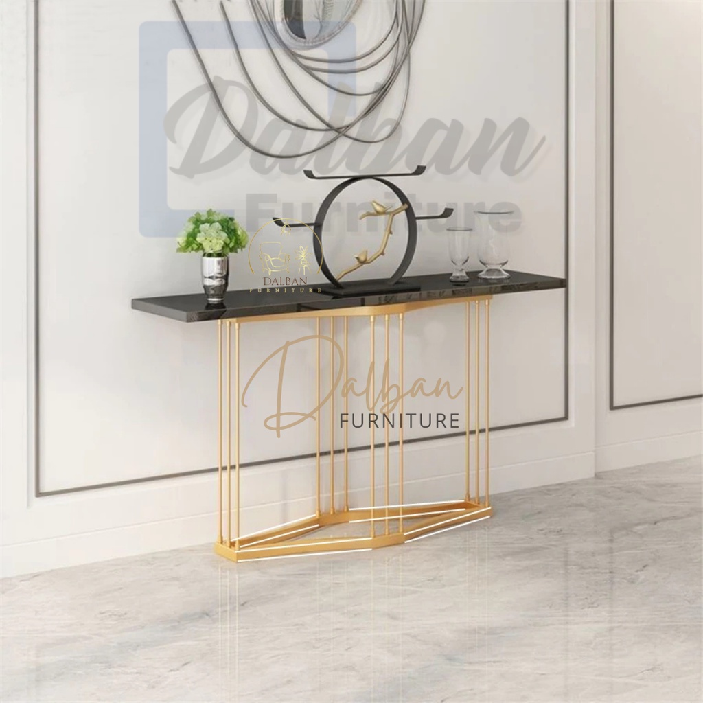 Jual Meja Konsul Hexagon / Meja Konsol ruang tamu / Meja Dekorasi Ruang ...