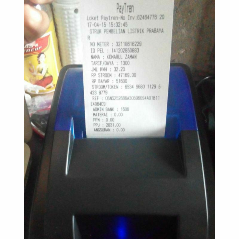 Jual PRINTER MINI BLUETOOTH PORTABLE CETAK NOTA KASIR PPOB HARGA GROSIR ...