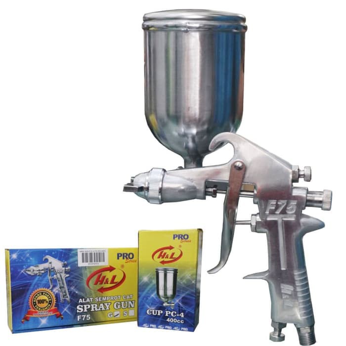 Jual Spray Gun H&L F75G Semprotan Cat Duko 400 cc | Shopee Indonesia
