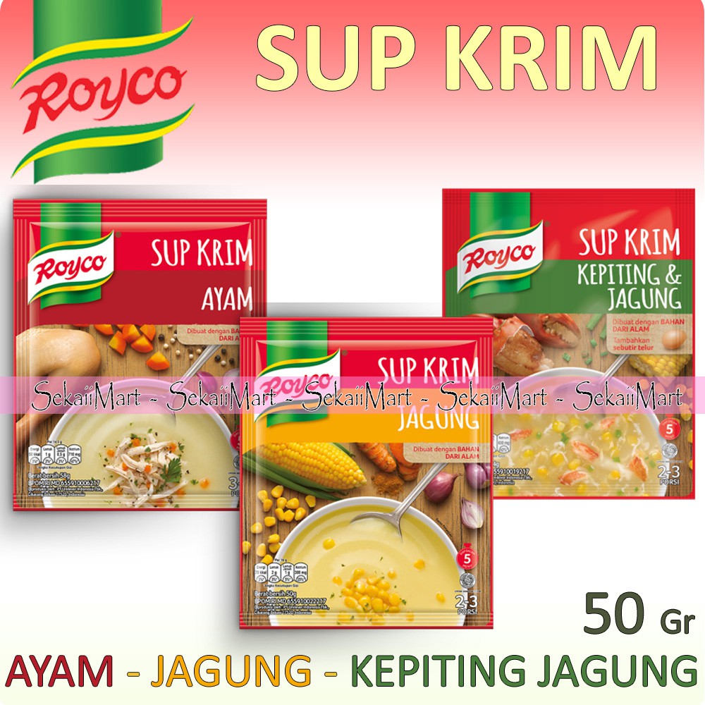 Jual ROYCO Sup Krim Ayam / Jagung / Kepiting Jagung Siap Saji - Instant ...