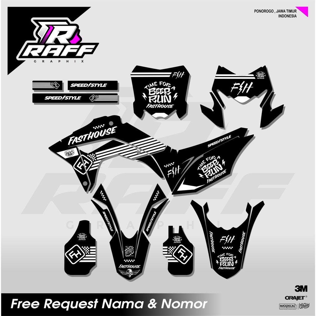 Jual decal crf fasthouse decal crf 150 L fasthouse | Shopee Indonesia