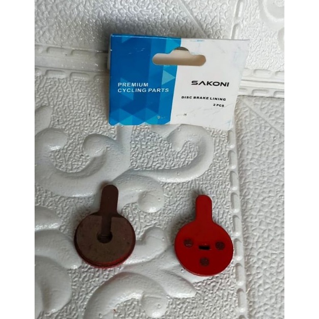 Jual kampas rem cakram sepeda bundar Sakoni disch brake lining | Shopee ...