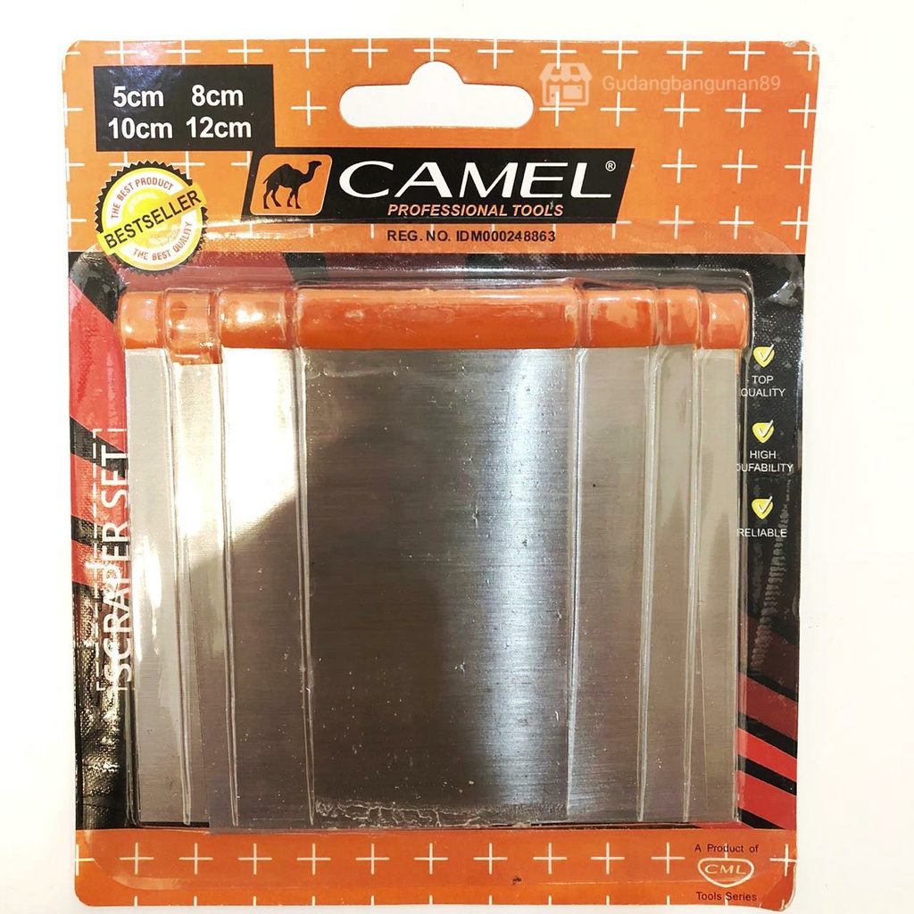 Jual Kape Set Camel - Skrap Scraper Set CAMEL - Kape Alat Dempul ...
