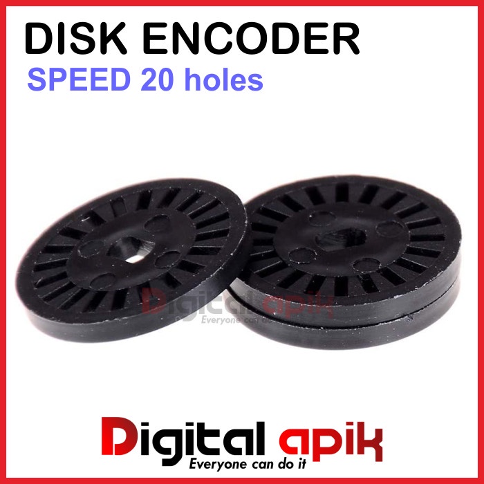 Jual Disk Encoder Coded Sensor Kecepatan Roda Motor Speed 20 Holes Disc ...