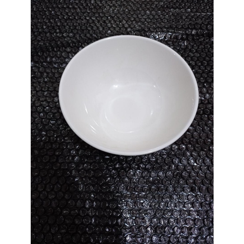 Jual Mangkok Keramik Putih uk 7" (17.5 cm) / Mangkok Soup White TEBAL ...