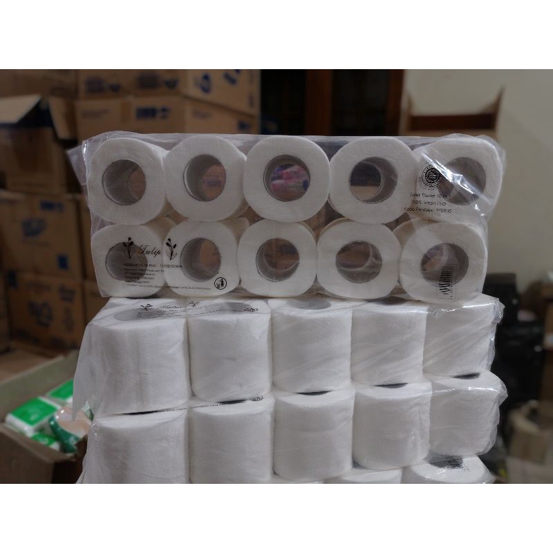 Jual tissue tulip toilet isi 10 rolls embos | Shopee Indonesia