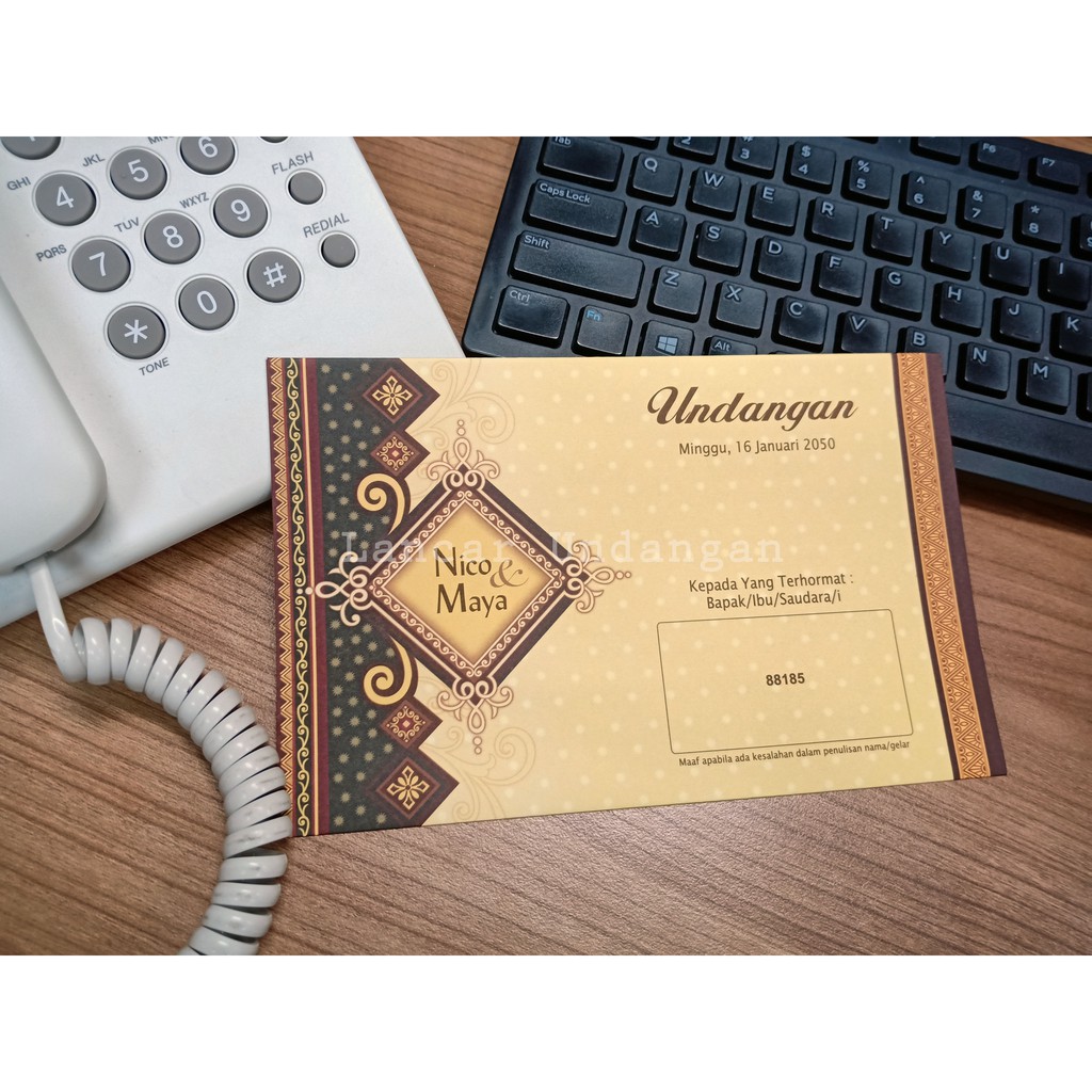 Jual UNDANGAN PERNIKAHAN / UNDANGAN MURAH / UNDANGAN BAGUS / ERBA 88185 ...