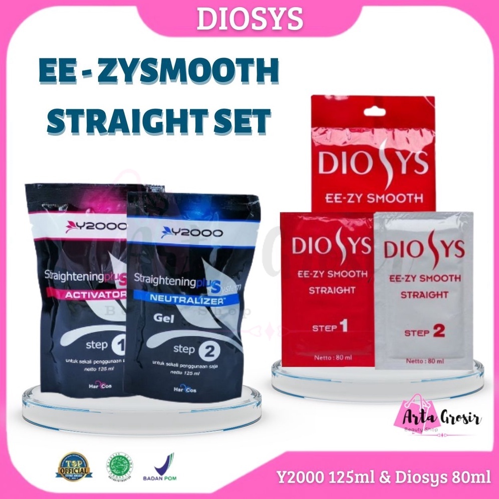 Jual Y2000 Hair Straightening Plus System Step 1 Dan Step 2 Ukuran 125 ...