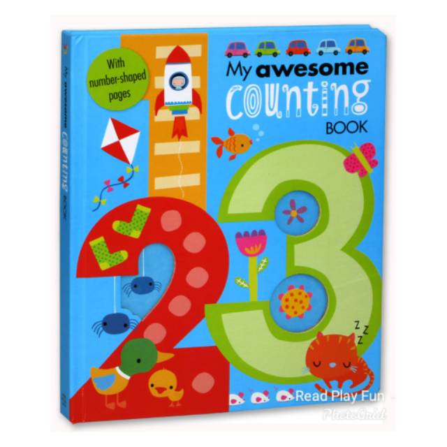 Jual My Awesome Counting Board Book (with number-shaped pages) | Shopee ...