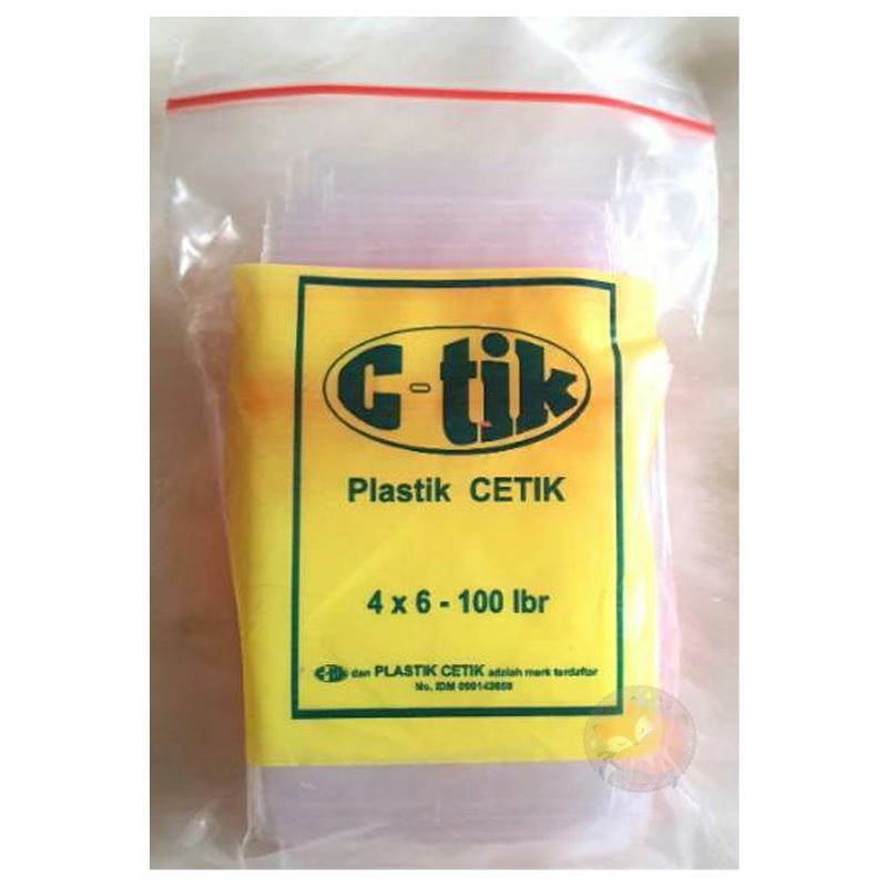 Jual Plastik Klip Cetik 4x6cm C-tik | Shopee Indonesia