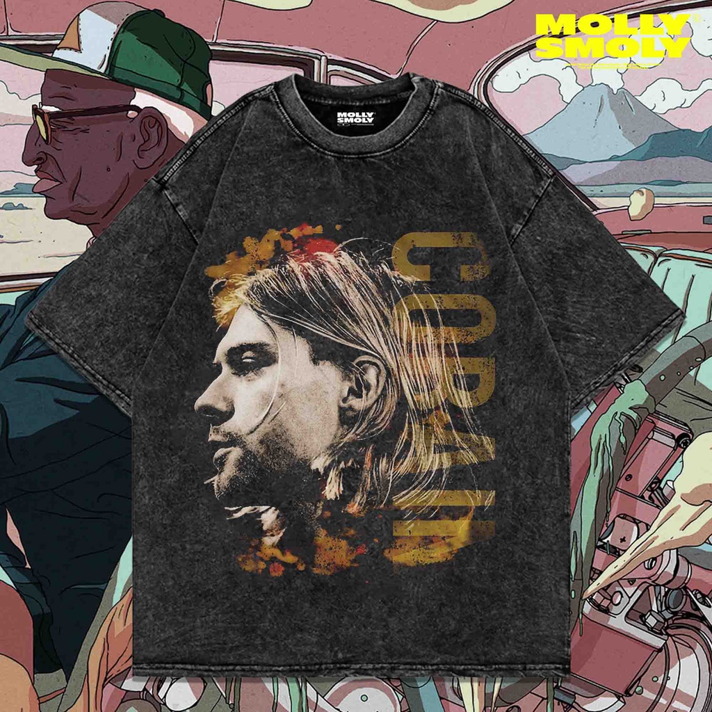Jual KAOS WASHED KURT COBAIN OVERSIZE | KAOS KURT COBAIN OVERSIZE ...