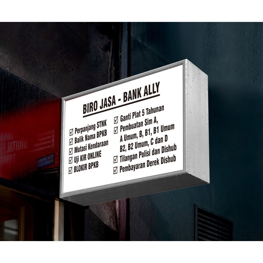 Jual STIKER VINYL NEON BOX BIRO JASA (CUSTOM CHAT ADMIN) | Shopee Indonesia