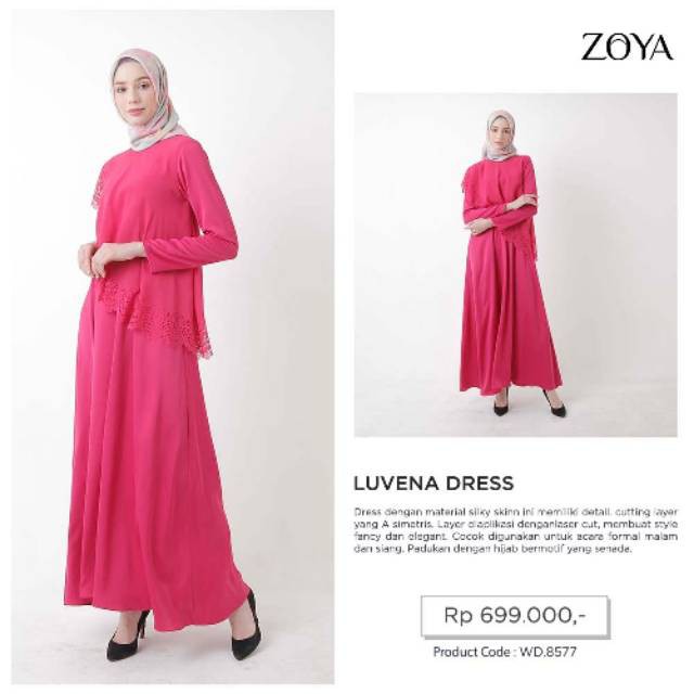 Jual Zoya Gamis Luvena Dress Polos (COD) | Shopee Indonesia