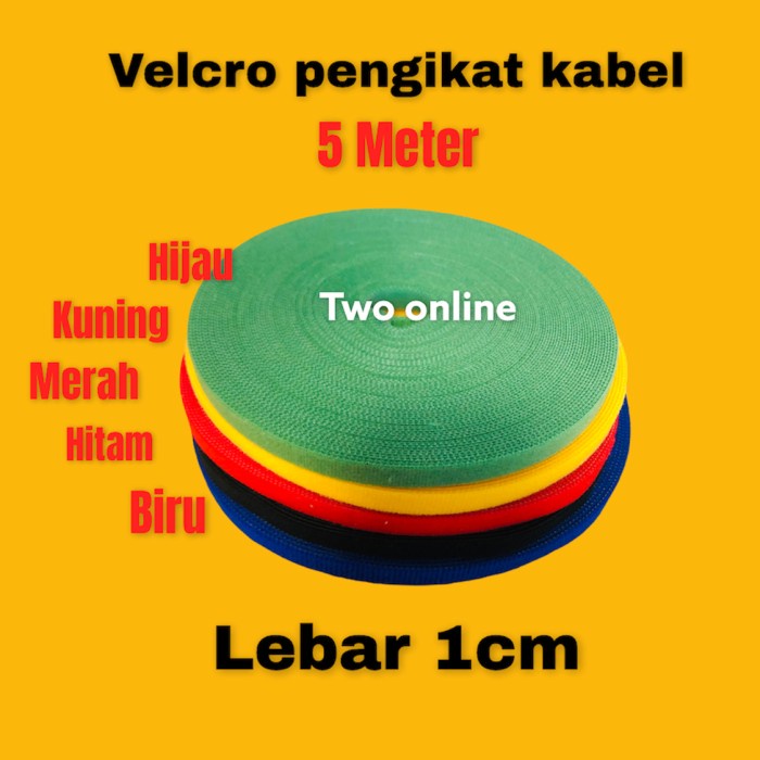 Jual KABEL Velcro pengikat kabel ( 5M ) FO/FIBER OPTIK - Hitam Ori ...