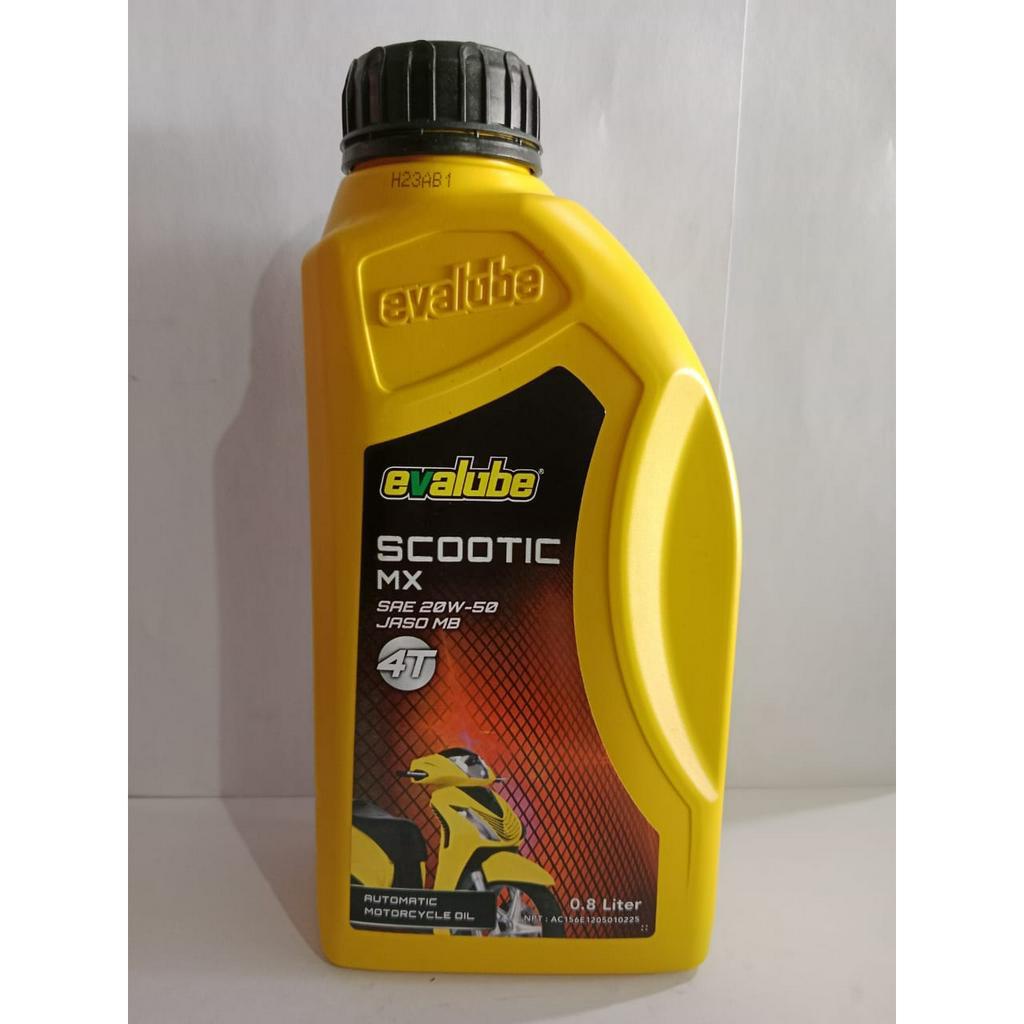 Jual Oli Evalube Scootic MX SAE 20W-50 Oli Motor Scooter Matic 800 ML ...