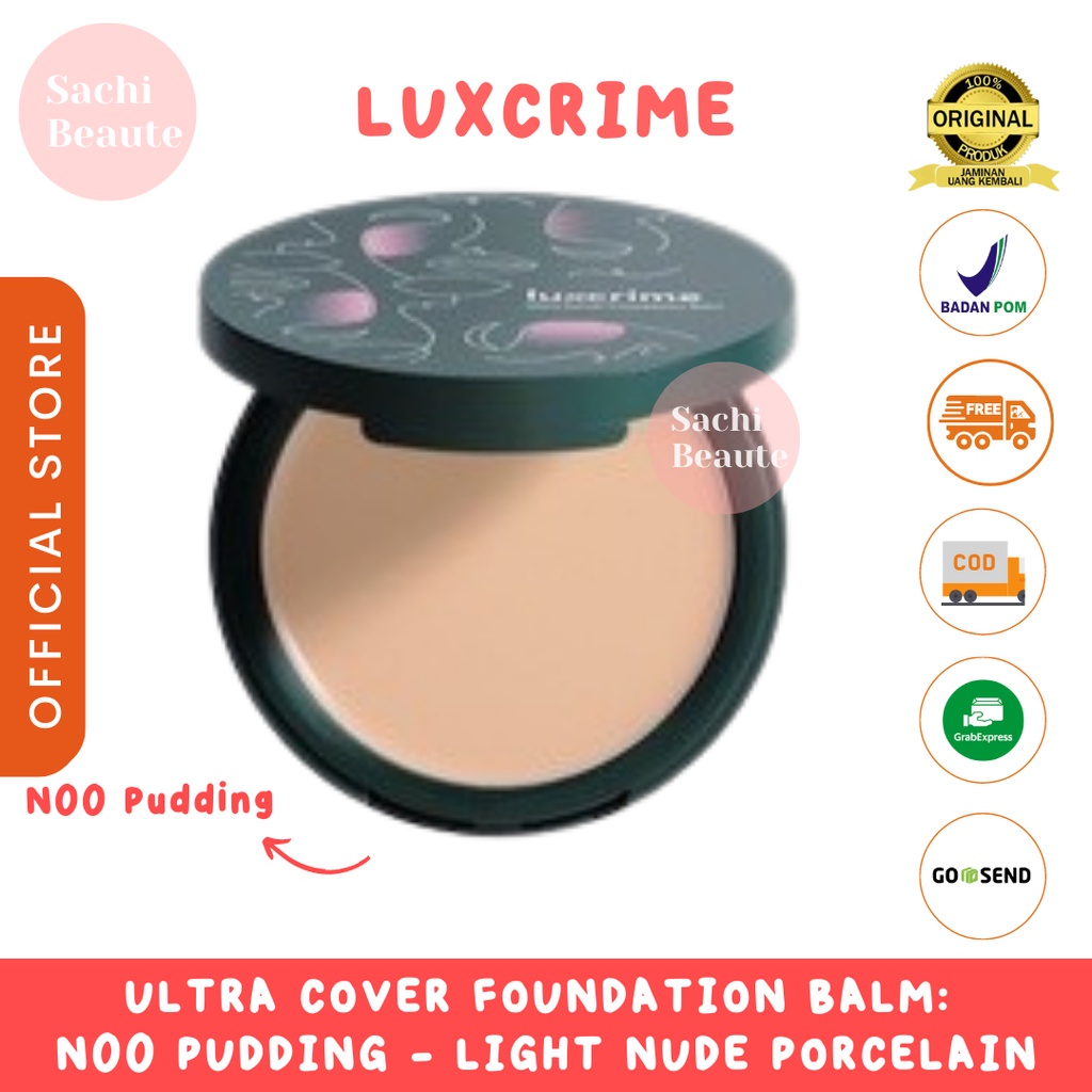 Jual Luxcrime Ultra Cover Foundation Balm: N00 Pudding - Light nude ...