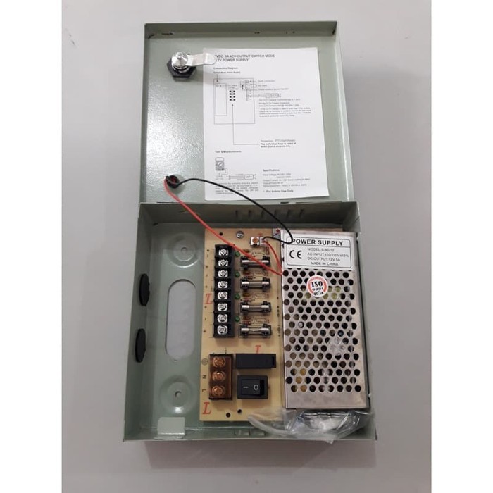 Jual POWER SUPPLY CCTV 12V 5A + BOX | Shopee Indonesia