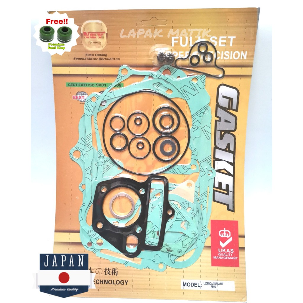 Jual Paking Gasket FULLSET LEGENDA SUPRA FIT NEW REVO Nagoya Gold full set perpak packing ...