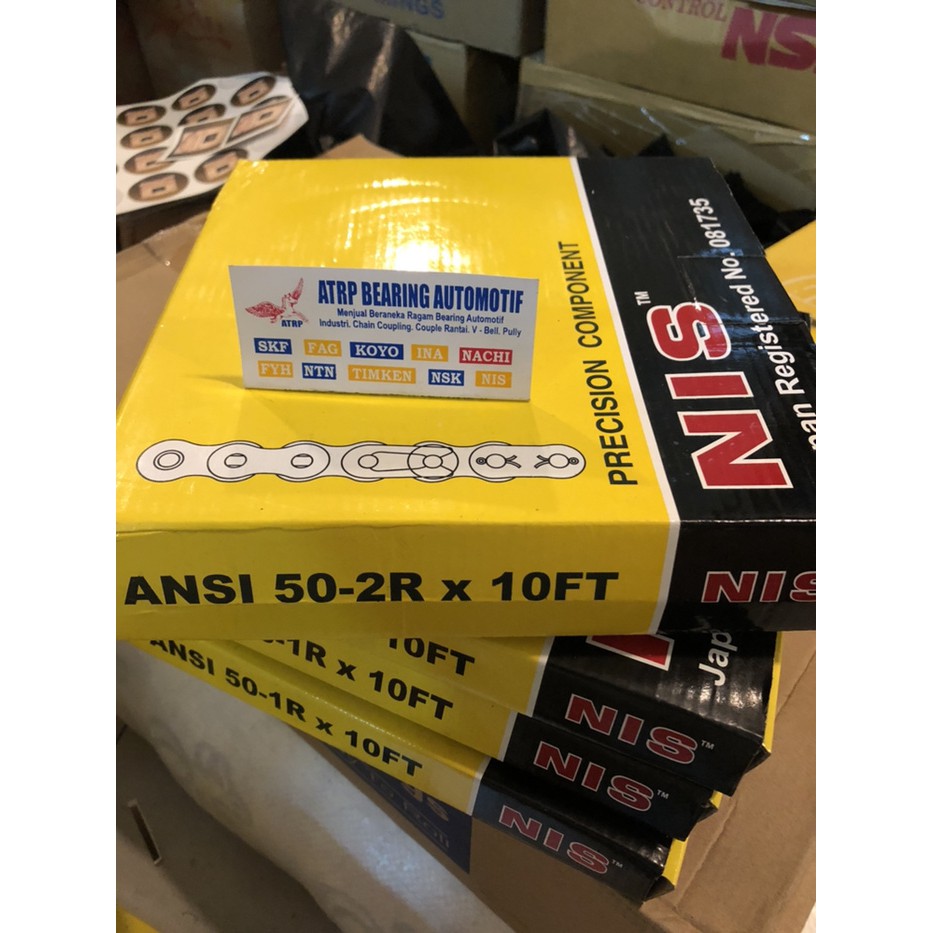 Jual RANTAI RS 50-2 / ROLLER CHAIN RS 50-2 DOUBLE NIS | Shopee Indonesia