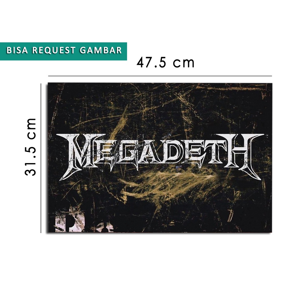 Jual Poster Band Megadeth Ukuran A3/Wall Decor Band Megadeth/Hiasan ...