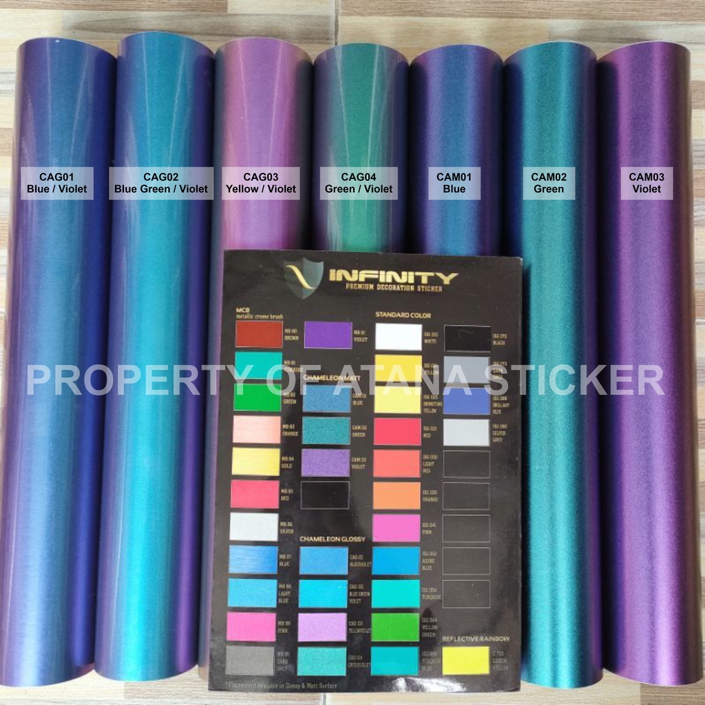 Jual Skotlet Bunglon Glossy Doff Scotlet Chameleon Kilap Dop Stiker ...