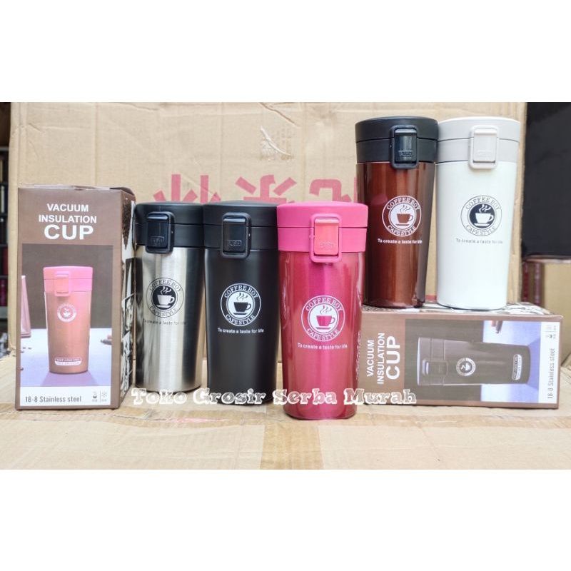 Jual TERMOS KOPI/MUG COFFE TAHAN AIR PANAS DAN ES VACUUM | Shopee Indonesia