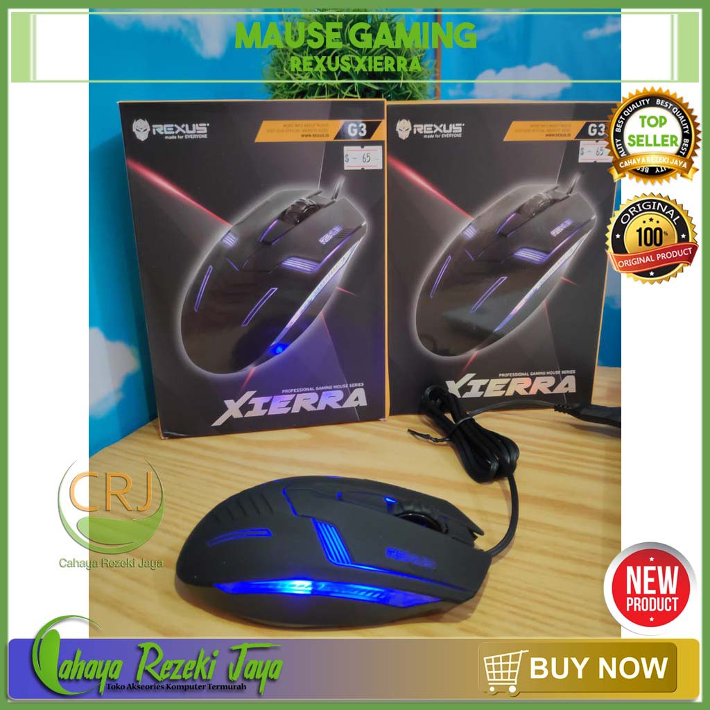 Jual MOUSE GAMING REXUS XIERA G3 Mouse Game 1000DPI Mouse Game Rexus ...