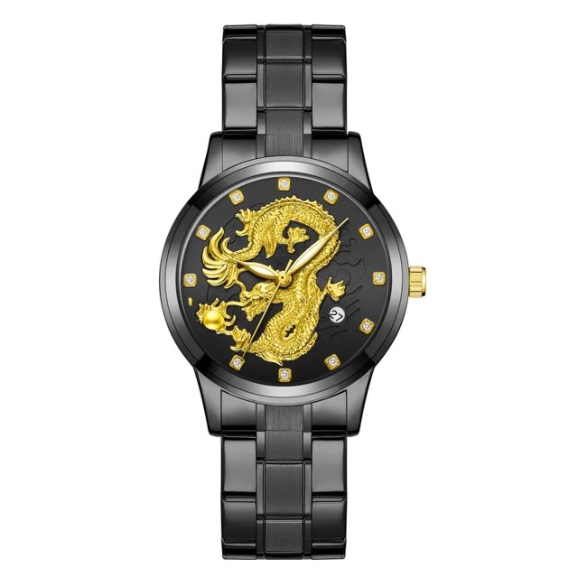 Jual Jam Tangan Krepyak Pria Tanggal Aktif Naga Emas Jinlong Kalender ...