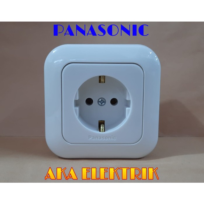 Jual STOP KONTAK SINGLE PANASONIC NCP OUTBOW PUTIH WEJP1131-7+WEJ6911W ...