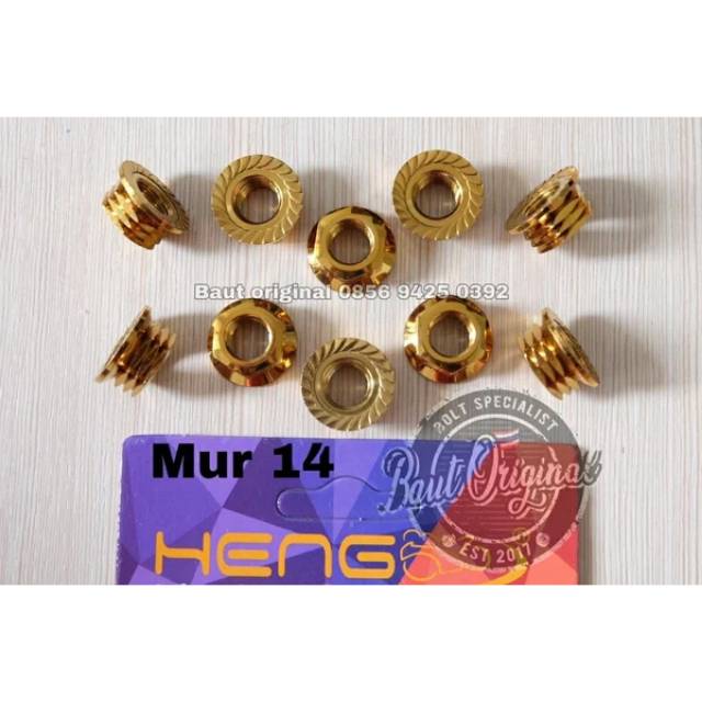 Jual mur 14 garis probolt gold mur baut drat 14 original heng thailand ...