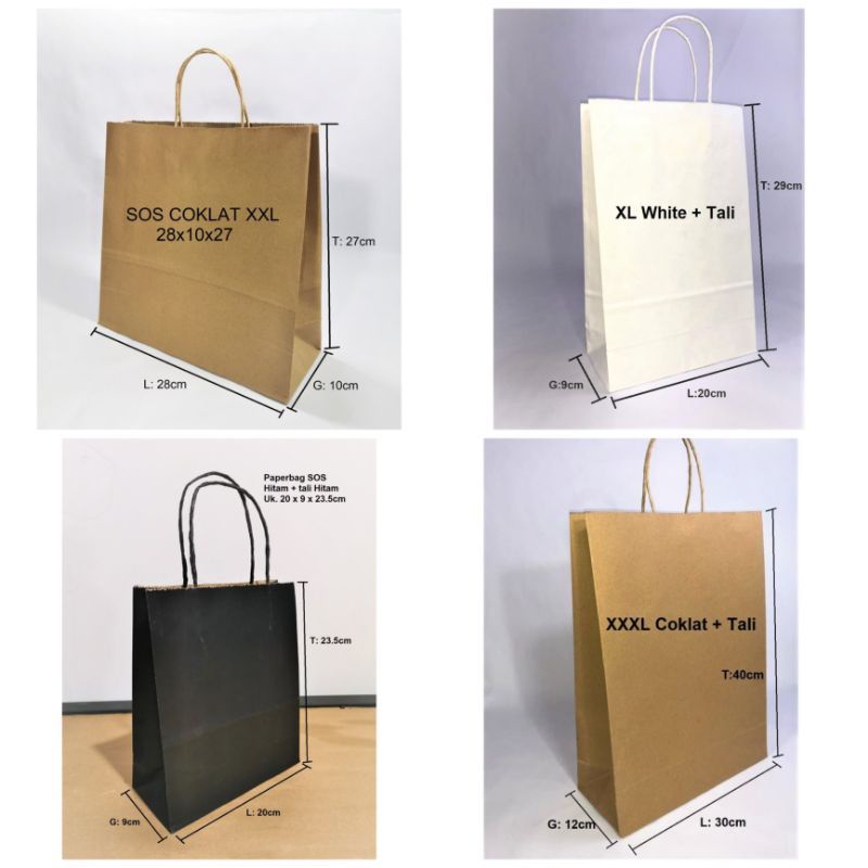 Jual PAPER BAG POLOS | Shopee Indonesia