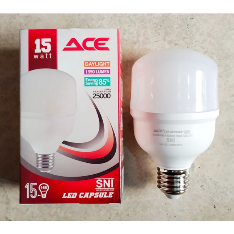 Jual Lampu led 15 watt ACE (Led Capsule) | Shopee Indonesia