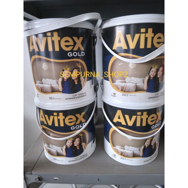 Jual Cat tembok Interior dan exterior Avitex Gold 5 kg Mesin tinting ...
