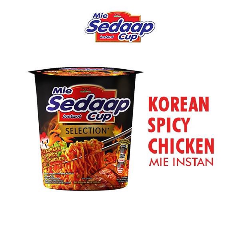 Jual Sedaap Mie Instant Goreng Selection Cup Korean Spicy Chicken 81 g ...