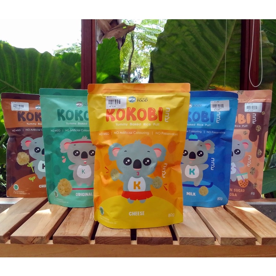 Jual ABE FOOD / Kokobi Baked Rice Puff 80gr All Variant / Snack Sehat ...