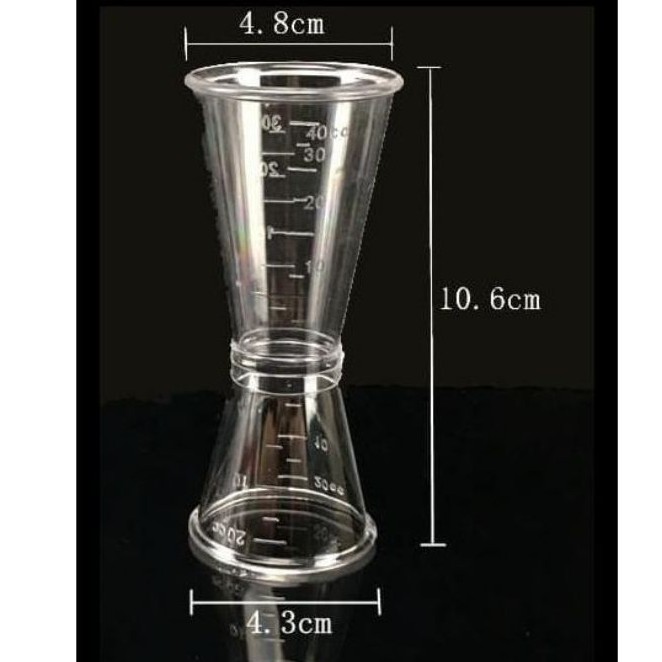 Jual Jigger gelas plastik ukur 10/20 | 20/40ml - Gelas Ukur Bartender 10ml 20ml 40ml - gelas ...