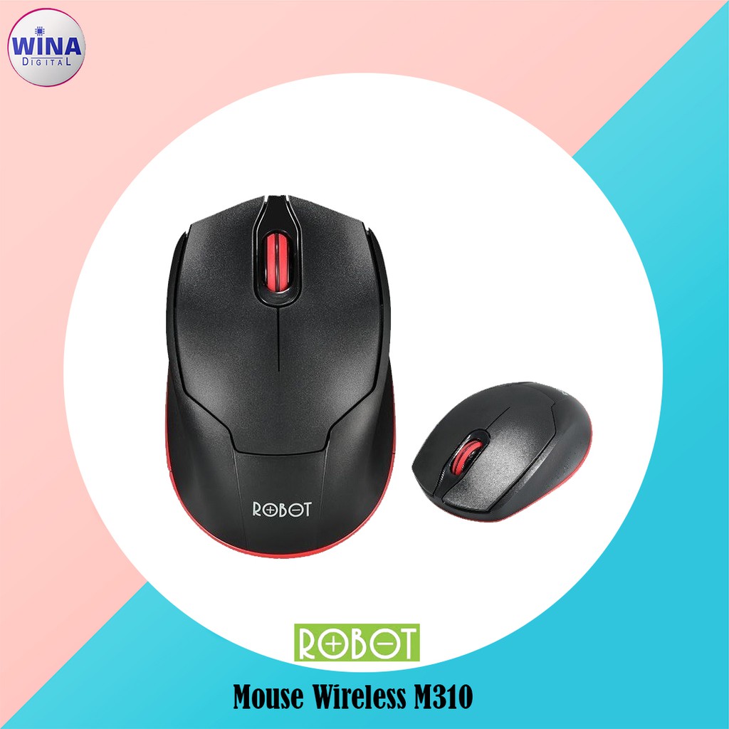 Jual Mouse Wireless ROBOT M310 Optical Mouse 2.4 GHz Original | Shopee ...